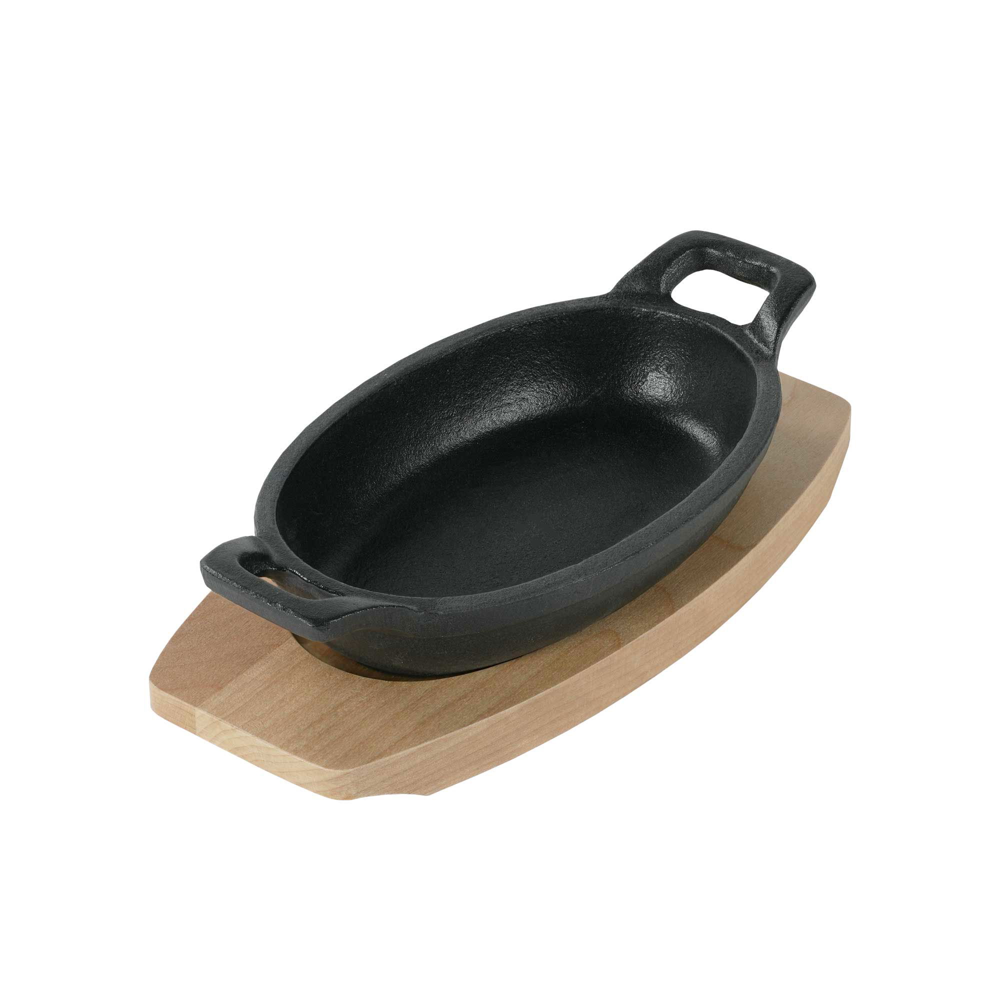 Gusseisenpfanne 14x9cm - Emaille Servierpfanne Oval | Freyersbacher®