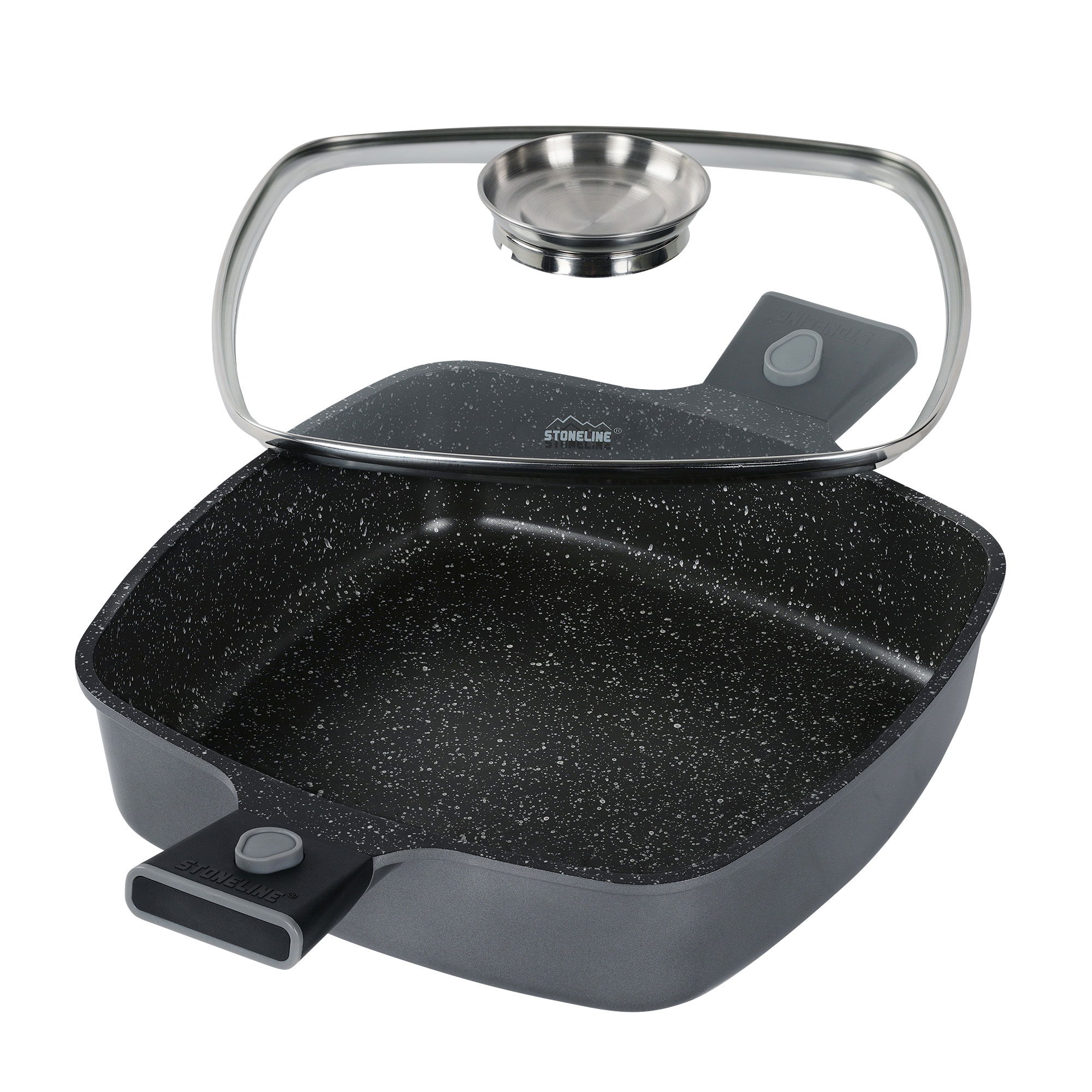 STONELINE® Imagination PLUS Corner Pan 28x28 cm - removable handle ...