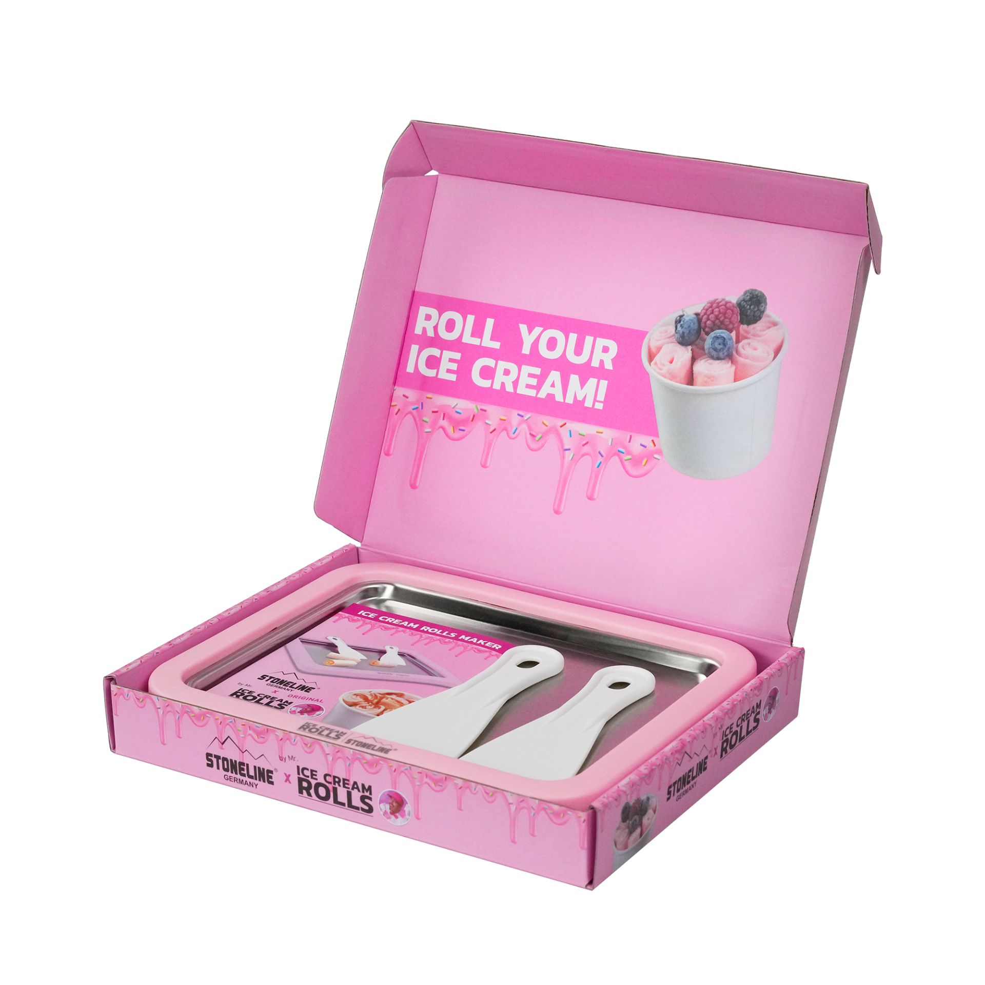 Eisplatte für hausgemachtes Speiseeis Rosé | STONELINE® by Mr. Ice ...